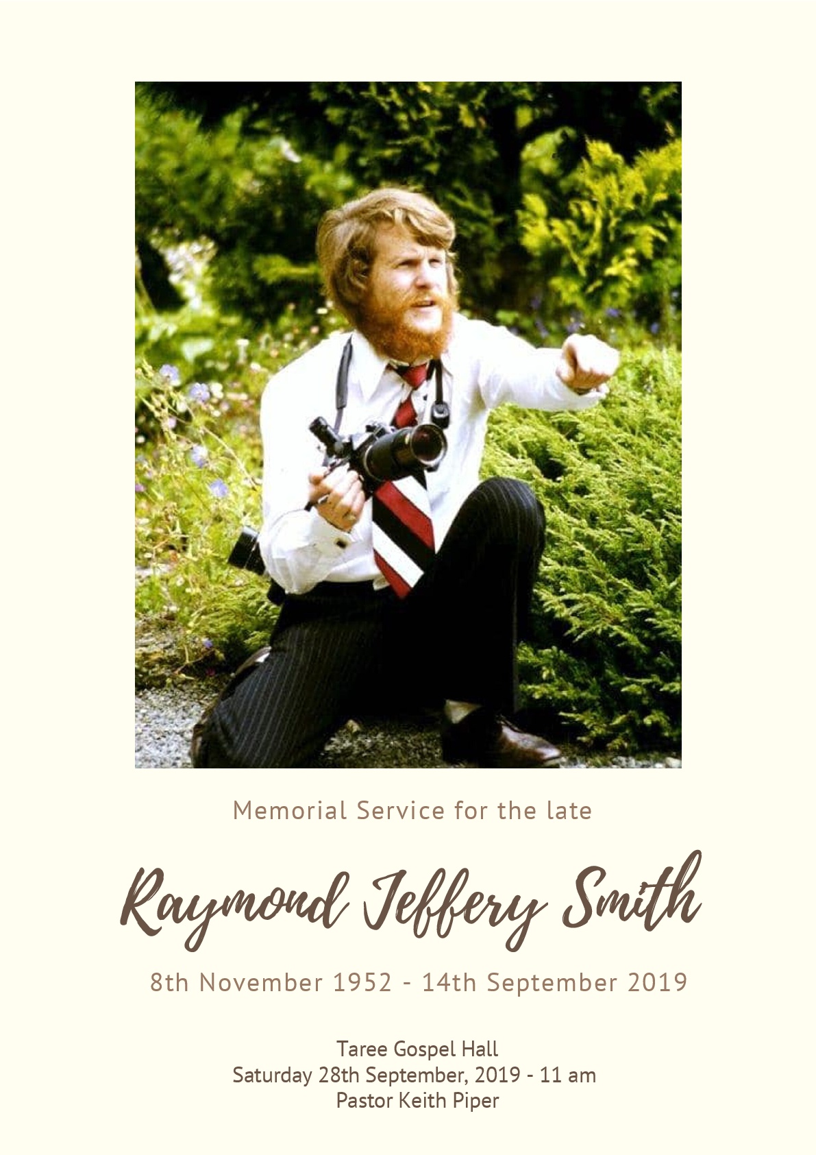 In Loving Memory - Jeff Smith - Liberty Baptist Church